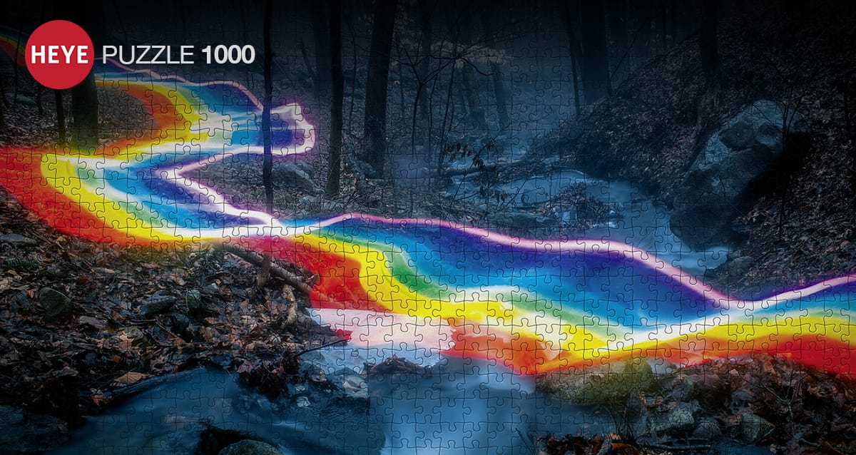 Caminho do arco-íris, quebra-cabeça Heye 1000 peças