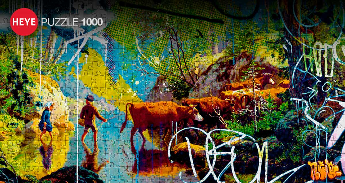 Crianças, perigo, quebra-cabeça Heye 1000 peças