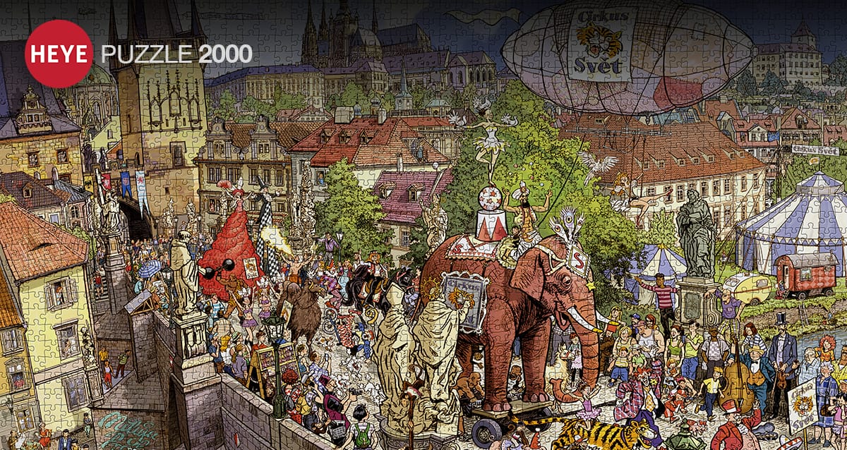 Desfile de rua, quebra-cabeça Heye 2000 peças