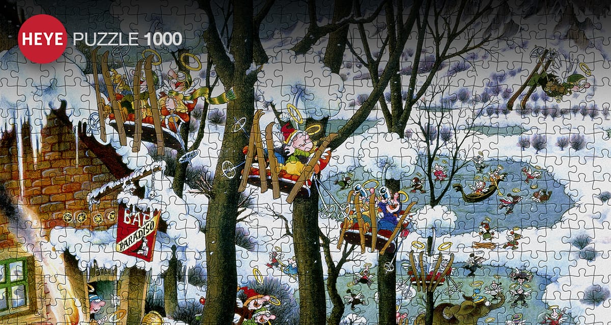 Durante o inverno, quebra-cabeça Heye 1000 peças