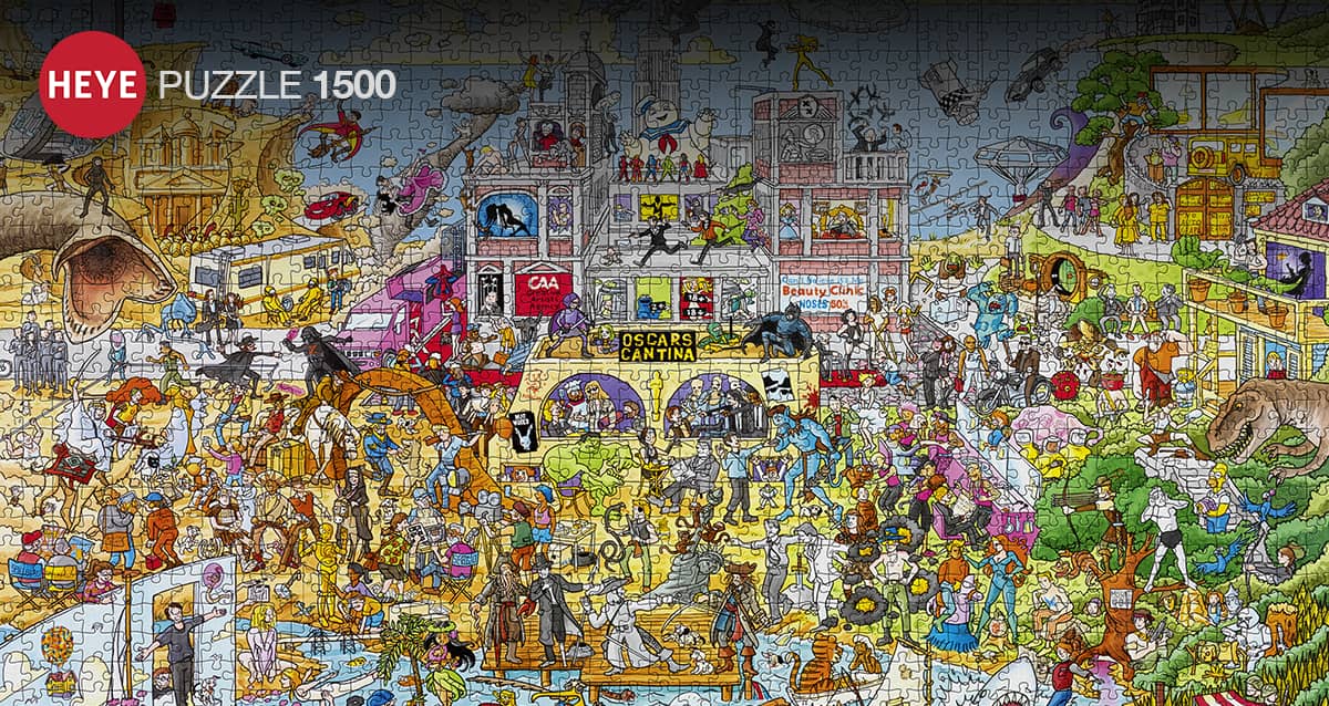 Mundo de Hollywood, quebra-cabeça Heye 1500 peças
