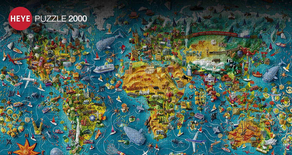 Mundo em miniatura, quebra-cabeça Heye 2000 peças