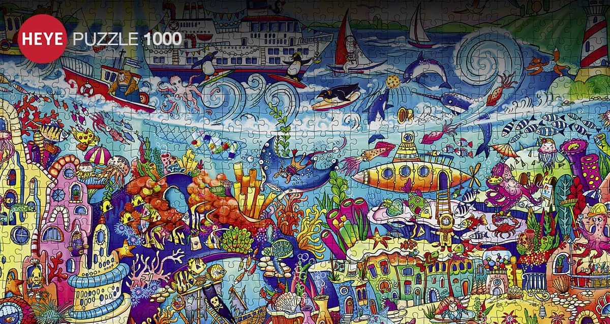 Oceano mágico, quebra-cabeça Heye 1000 peças