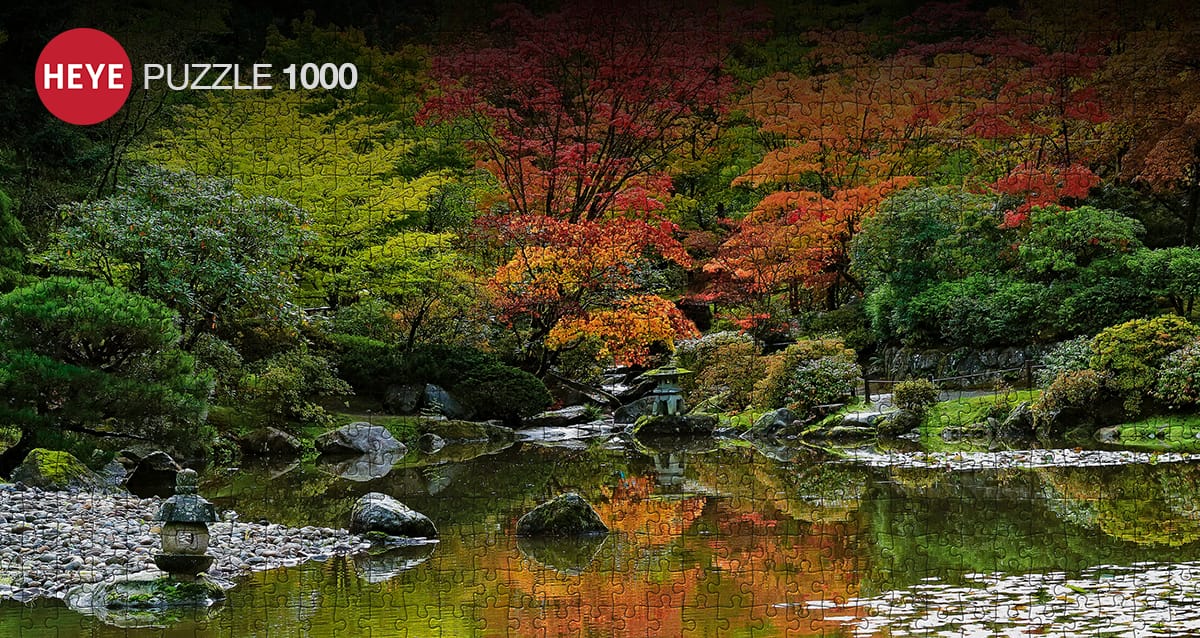 Reflexão Zen, quebra-cabeça Heye 1000 peças