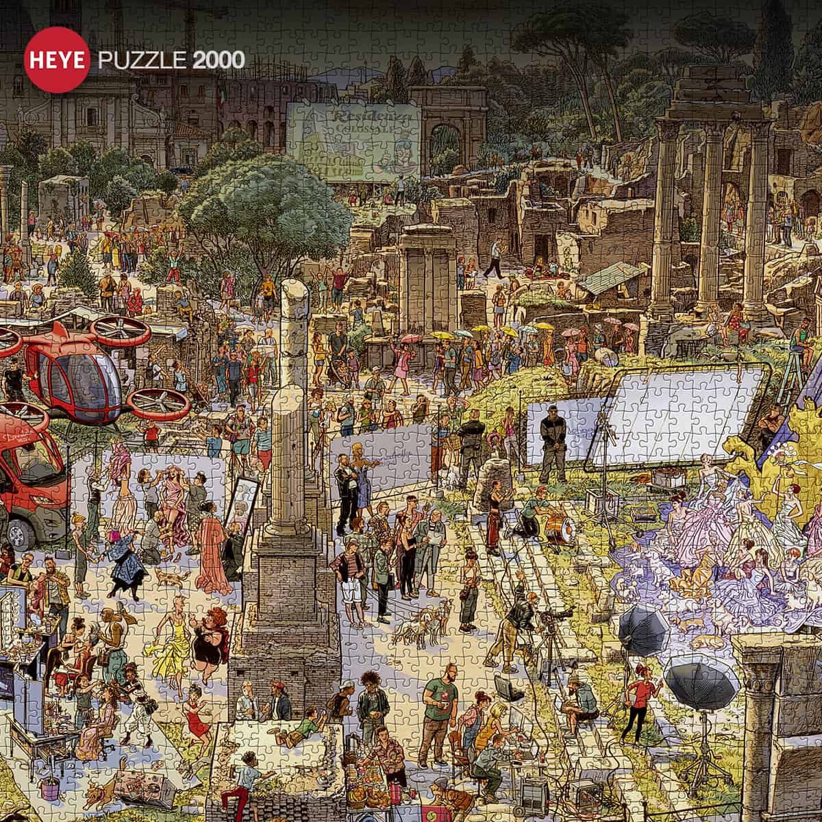 Ensaio fashion, quebra-cabeça Heye 2000 peças