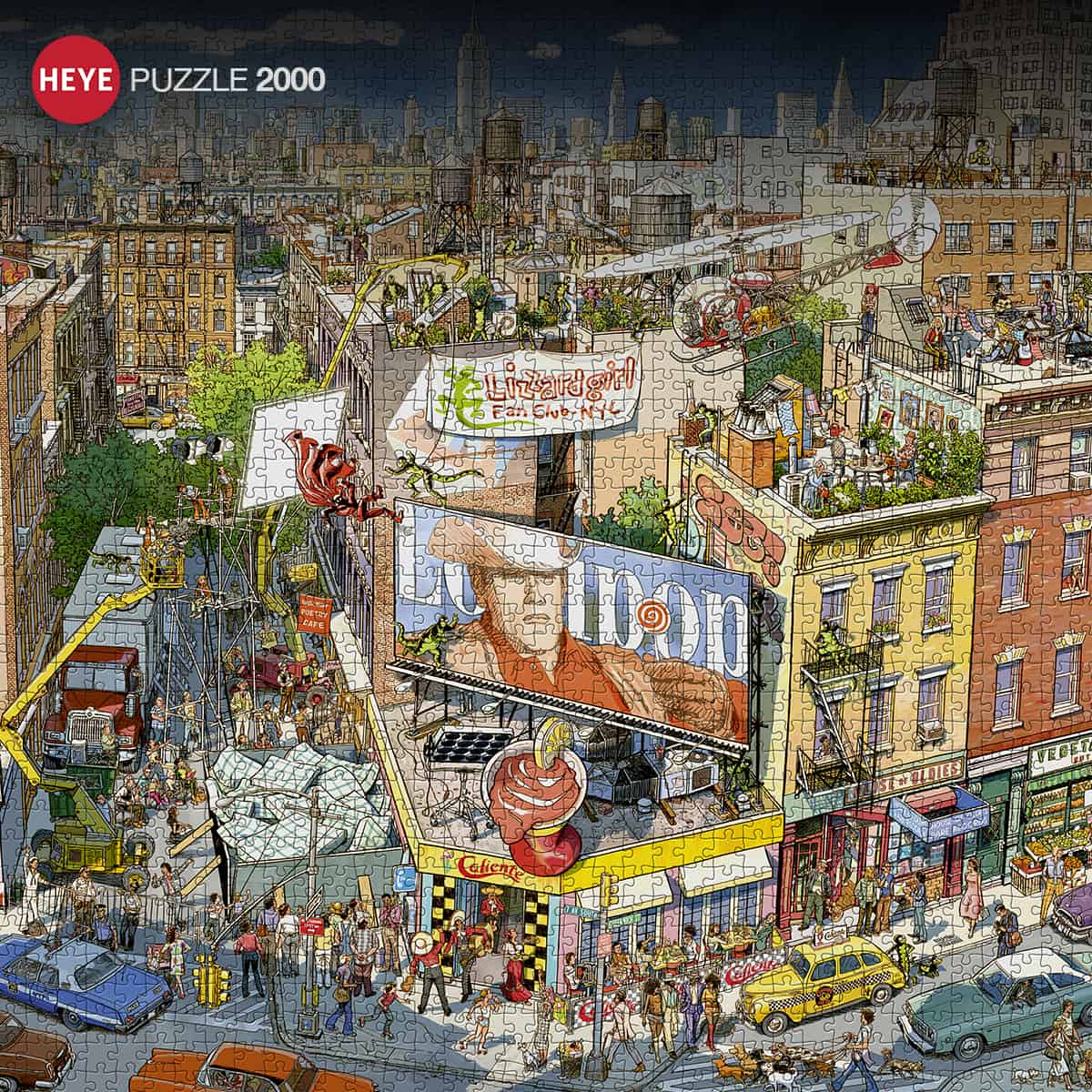 Filme de super-herois, quebra-cabeça Heye 2000 peças