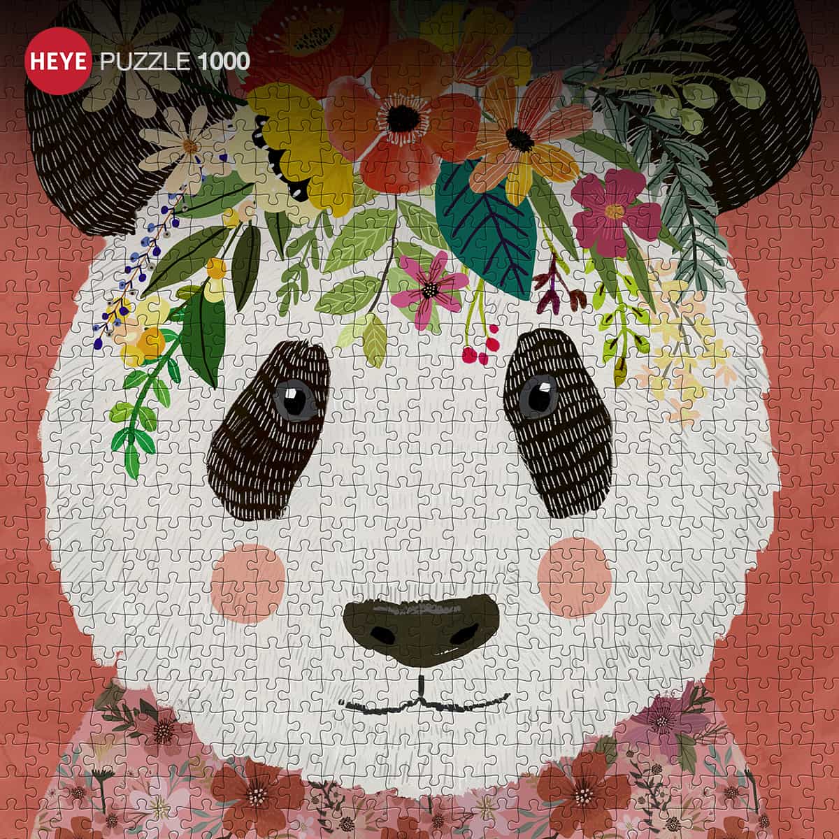 Panda fofinho, quebra-cabeça Heye 1000 peças