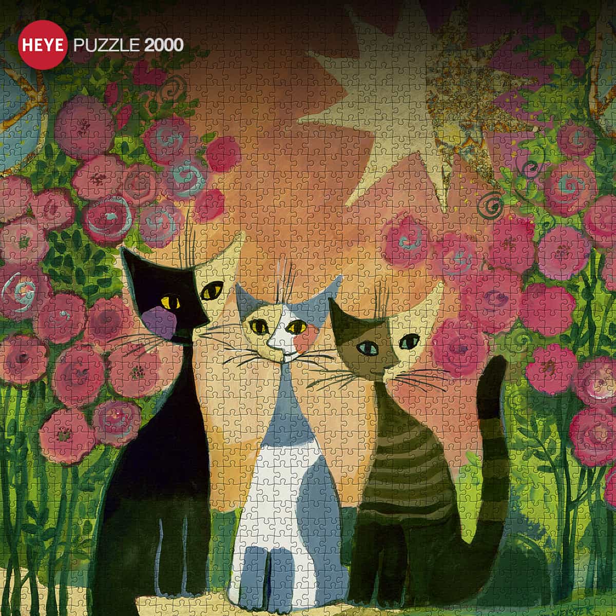 Rosas, quebra-cabeça Heye 2000 peças